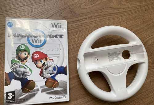 Wii MarioKart PAL лицензия + руль