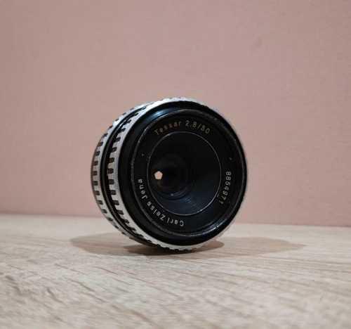 Объектив Carl zeiss jena tessar 2.8/50 zebra зебра