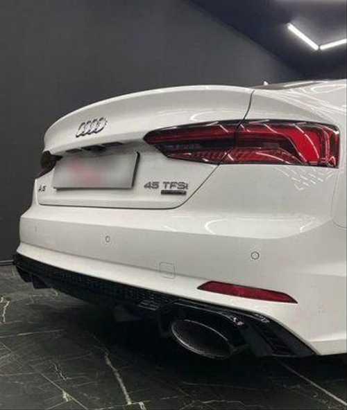 Диффузор с хром насадками на Audi A5 16 - н.в