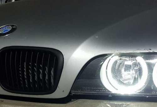 BMW Е39 Фары с ангельскими глазками