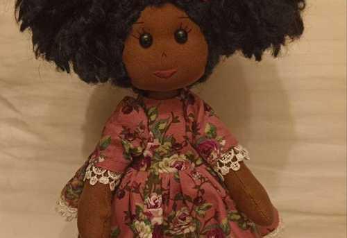 Кукла текстильная, негритянка