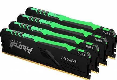 Kingston dimm DDR4 4x16Gb 2666Mhz CL16 fury Beast