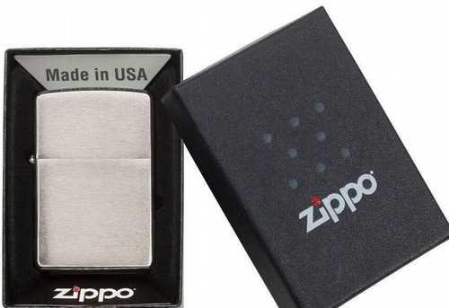 Зажигалка Zippo 200 Brushed Chrome Оригинал Новая
