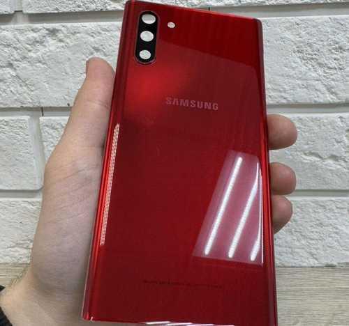 Заднее стекло samsung note 10 красный