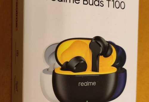 Абсолютно новые наушники TWS Realme Buds T100 черн