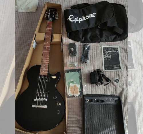 Epiphone Les Paul Player Pack EB Ebony