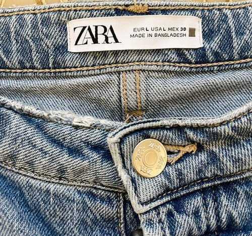 Джинсовая юбка длинная zara размер L