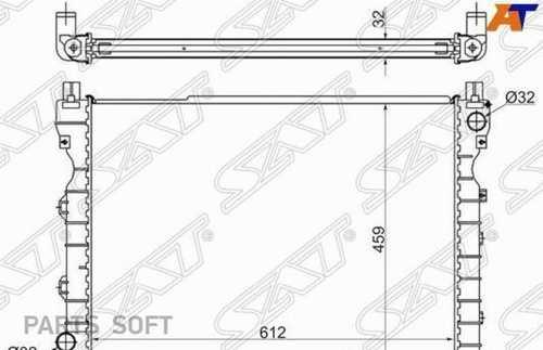 Радиатор охлаждения Лэнд Ровер Фрилендер 1.8/2.0D