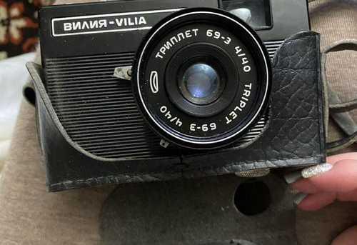 Продам пленочный фотоаппарат в кожаном чехле