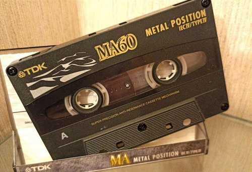 Аудиокассета Metal TDK. Japan