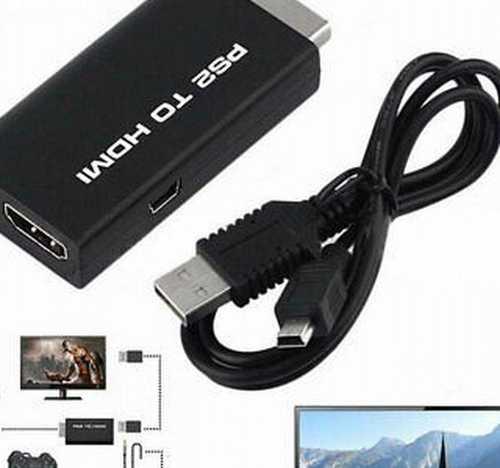 Переходник PS2 to hdmi - плейстейшен 2 hdmi