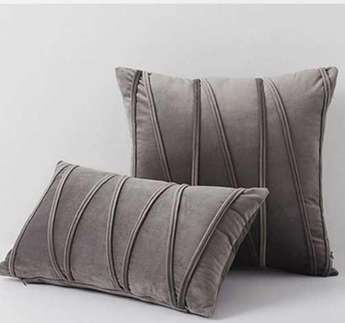 Inyahome квадратные бархатные наволочки для подушек 30x50cm 1pcs cover, Серый, 12 grey