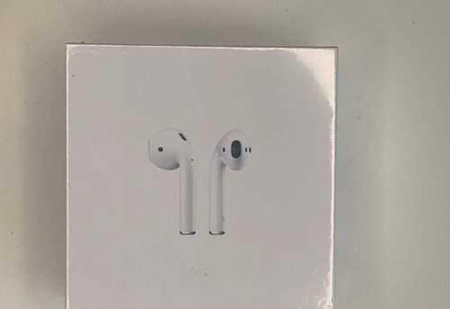 Беспроводные наушники Airpods 2 копия + чехол