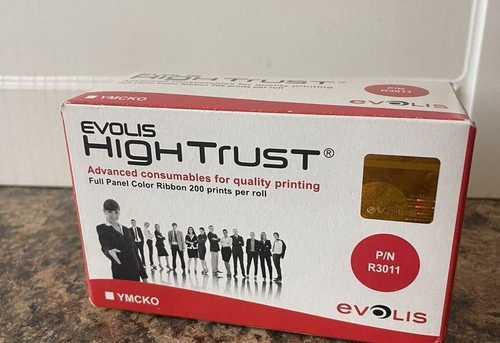 High trust evolis лента для полноцветной печати