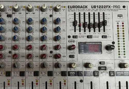 Микшерный Пульт Behringer UB1222Fx-pro Eurorack