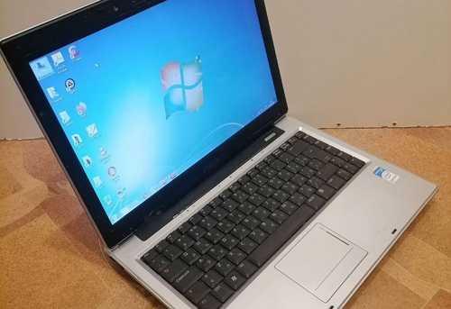 Asus c дефектом крышки/14"/2ядра/2*120Гб/1час акб