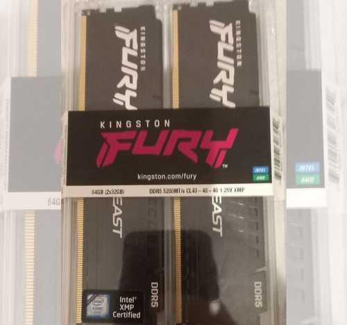 Оперативная память ddr5 64gb kingston fury