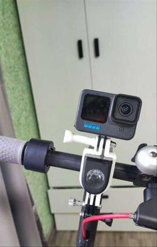 Крепеж камеры GoPro на самокат xiaomi scooter m365