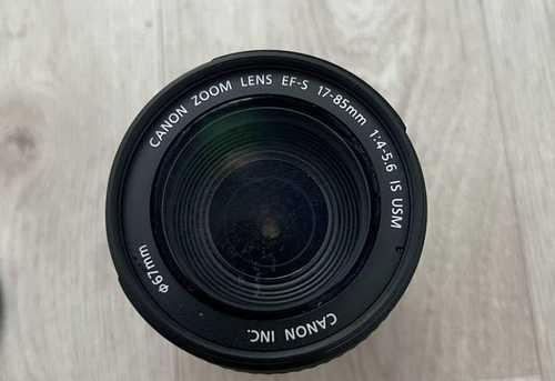 Объектив canon ef s 17 85mm f 4 5.6 сломанный