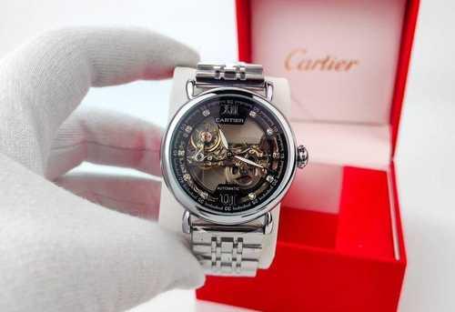 Часы мужские Cartier механические скелетон