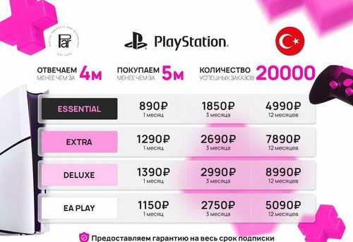 Подписка Ps Plus Турция Украина PS4/PS5