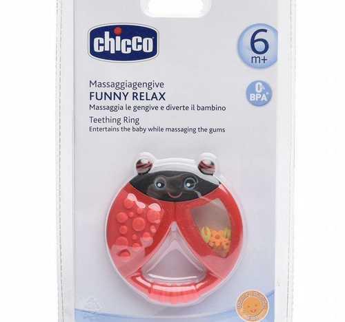 Игрушка Chicco Funny Relax Божья коровка с зубным