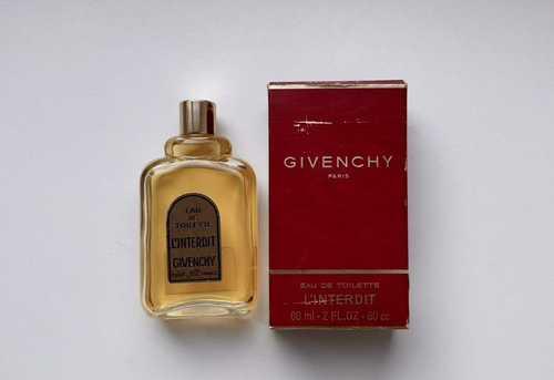 Givenchy L'Interdit edt 60 мл винтаж