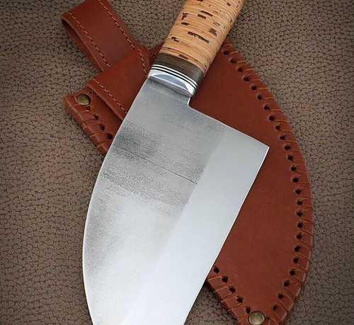 Сербский нож сталь кованая 95х18 береста