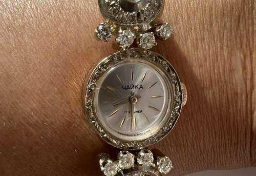 Золотые часы с бриллиантами 583 пр СССР