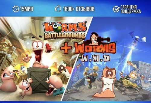 Worms Battlegrounds + Worms W.M.D PS4 PS5