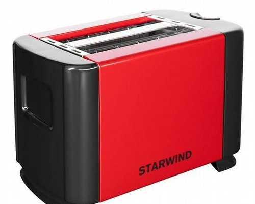 Тостер Starwind ST1102 красный черный