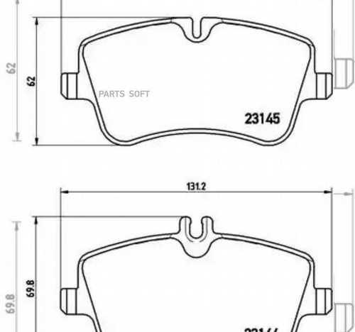 Колодки тормозные дисковые передн. mercedes-benz C-class (W203) 05/00-08/07 / mercedes-benz C-class