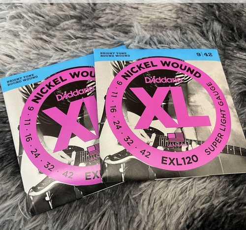 Струны для электрогитары D'Addario EXL120 9-42