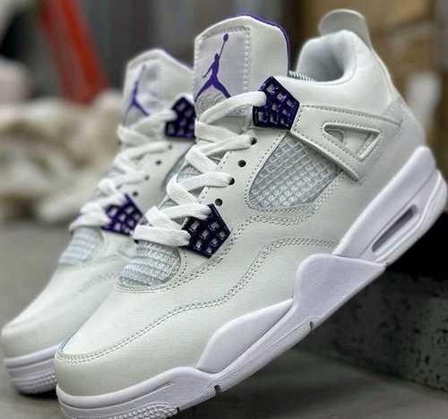 Мужские кроссовки Air Jordan 4 Retro Purple Metall