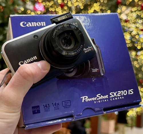 Фотоаппарат Canon Powershot SX210  полный комплект