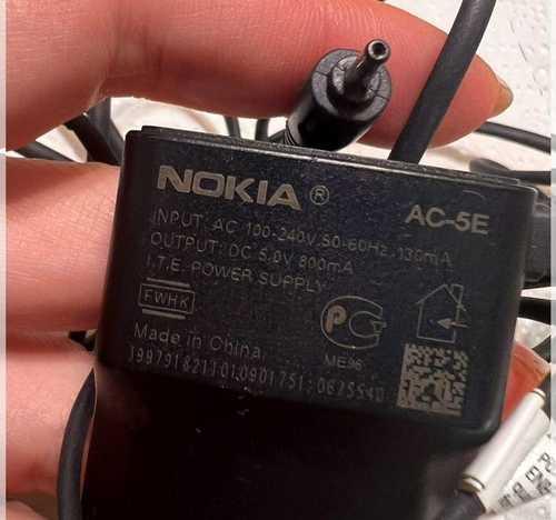 Nokia Зарядное устройство, шнур, адаптер