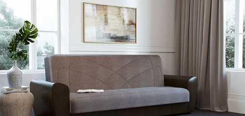 Практичный прямой диван - кровать «Лагоста»