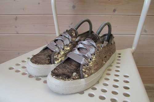 Superga женские кеды с блестящими пайетками