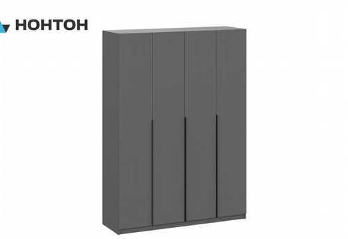 Шкаф 4-х створчатый шк 5 графит серый