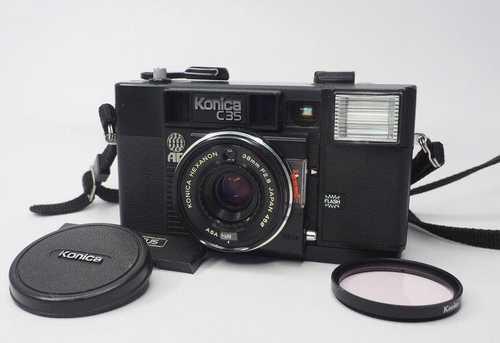 Пленочный фотоаппарат Konica C35 AF f/2.8 + фильтр