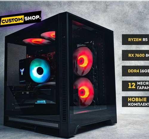 Новый Игровой пк R5 5500   RX 7600