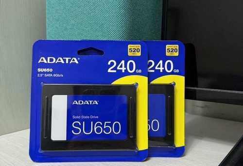 Новые SSD Adata SU650 на 240Гб