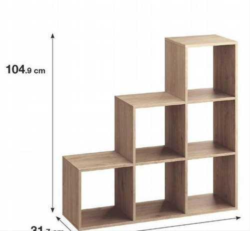 Стеллаж 6 секций 104x104x31.5 см