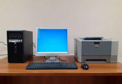 HP Compaq dx2200+ принтер HP