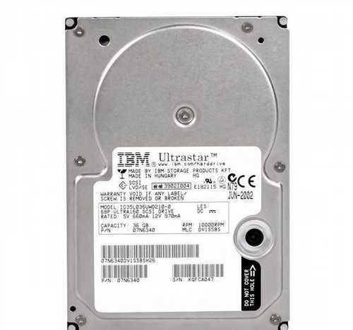 Жесткий диск IBM IC35L036UWD210-0 36,7Gb