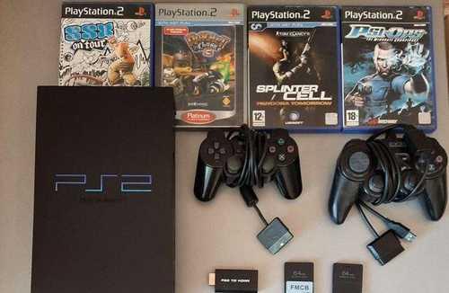 Sony Playstation 2 ps2 Fat + игры hdmi