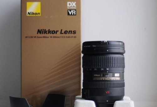 Объектив Nikon Nikkor AF-S DX VR Zoom 18-200 f 3.5