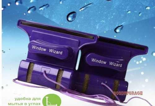 Магнитная щетка для мытья окон window wizard