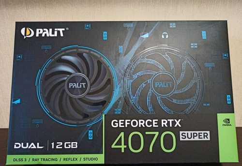 Новая видеокарта Palit RTX 4070 Super dual 12Gb