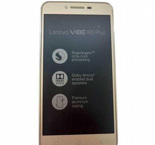 Дисплей в рамке Lenovo Vibe K5 Plus Original Gold